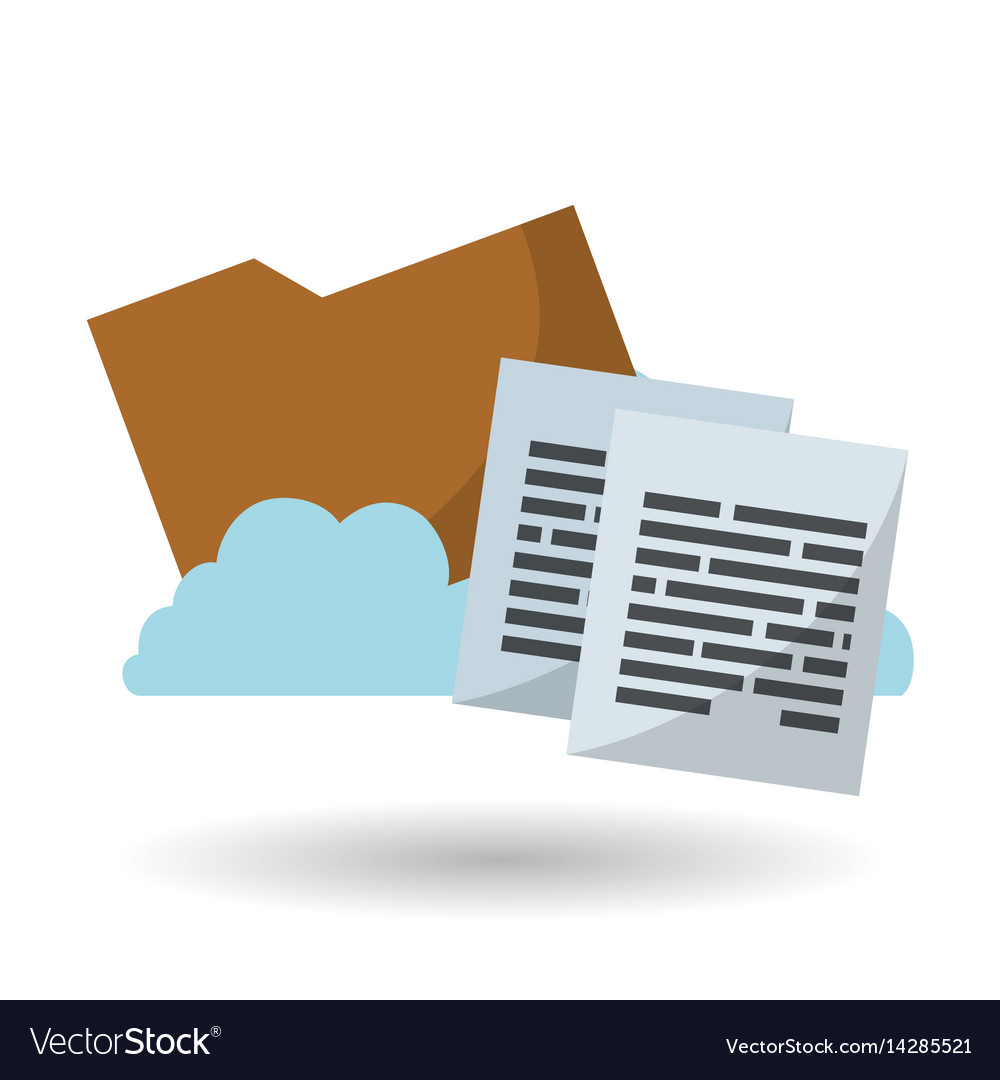 Cloud computing design media icon isolated Vector Image