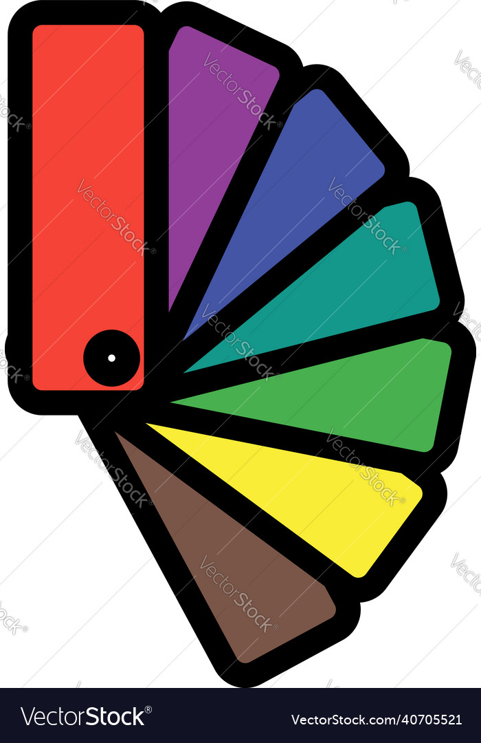 Color samples icon Royalty Free Vector Image - VectorStock