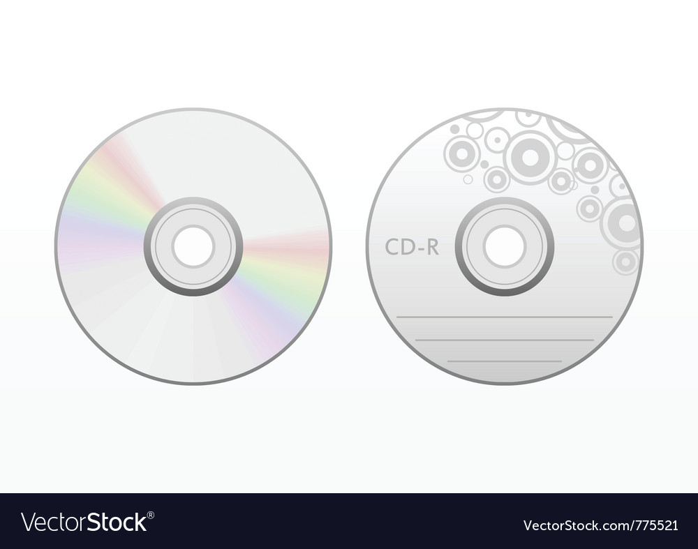Compact disk Royalty Free Vector Image - VectorStock