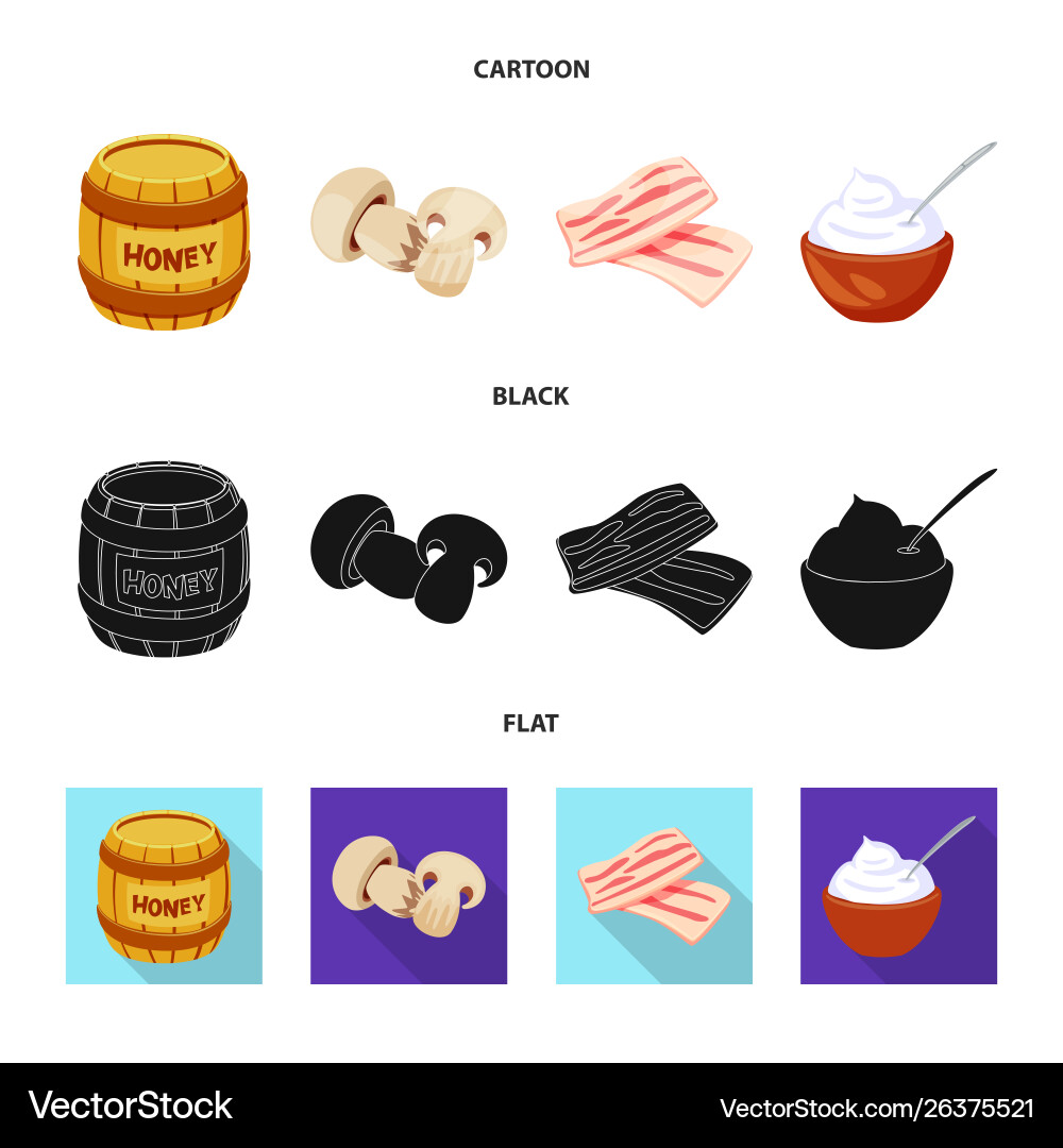 Design taste and product sign set Royalty Free Vector Image