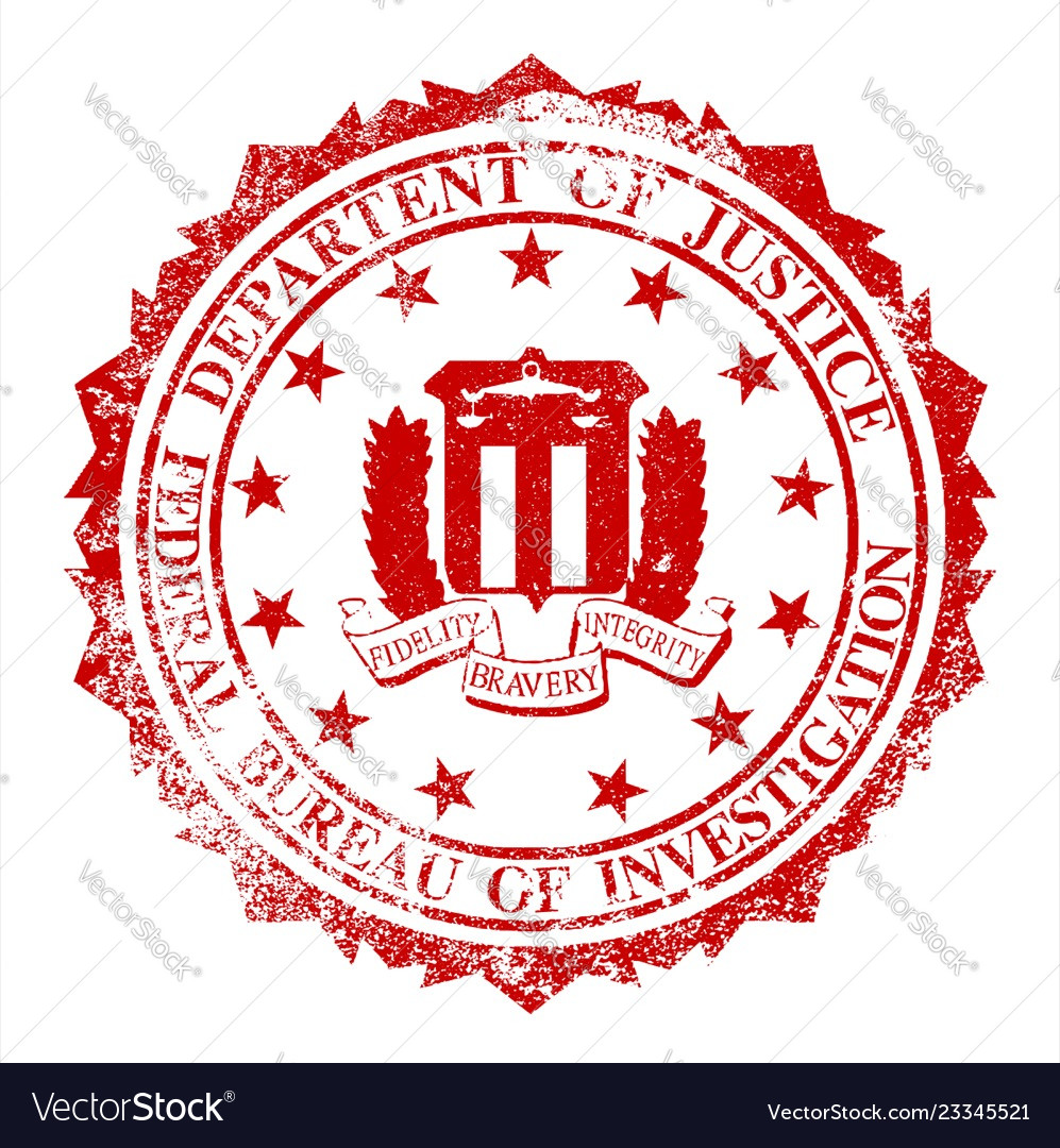 Fbi rubber stamp Royalty Free Vector Image - VectorStock