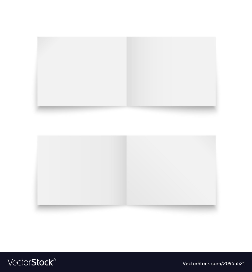 Folded paper sheet set isolated Royalty Free Vector Image