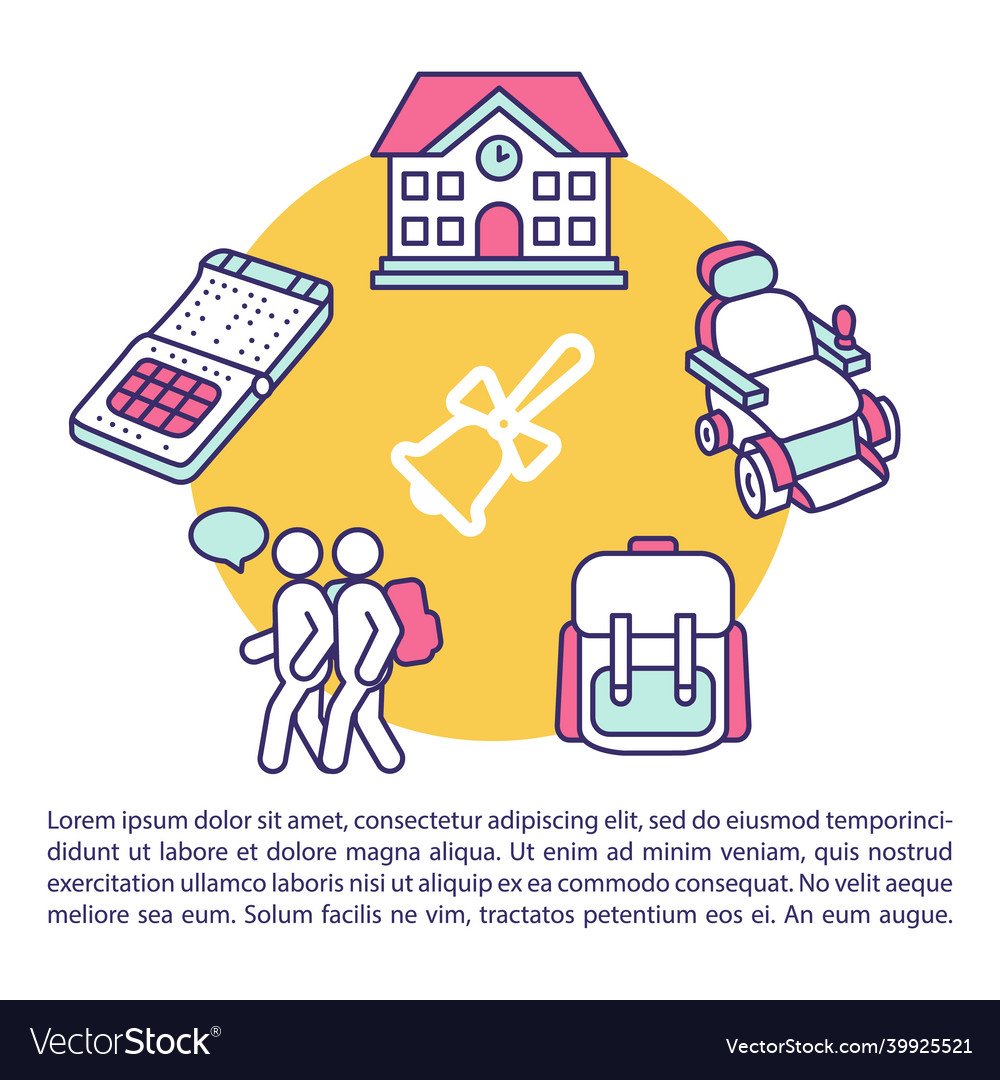 Inclusive education concept icon with text equal Vector Image