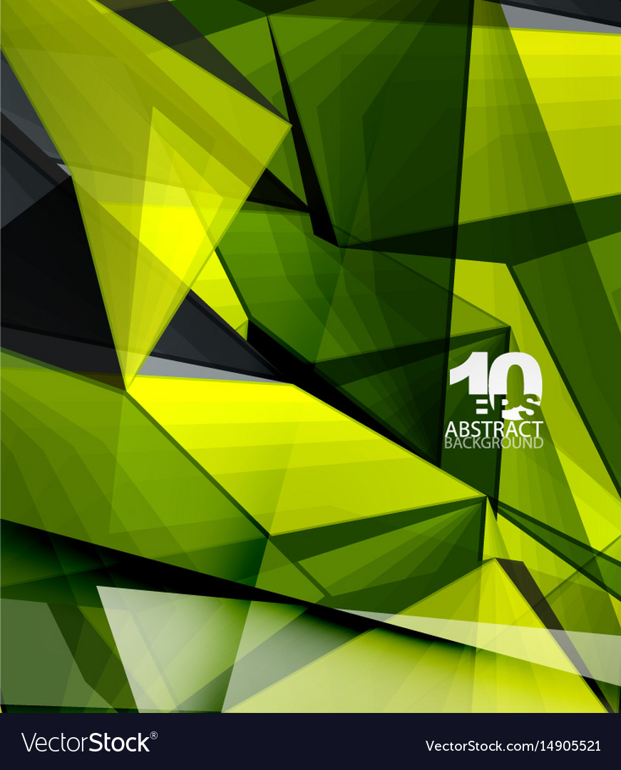 Low poly geometric 3d shape background Royalty Free Vector