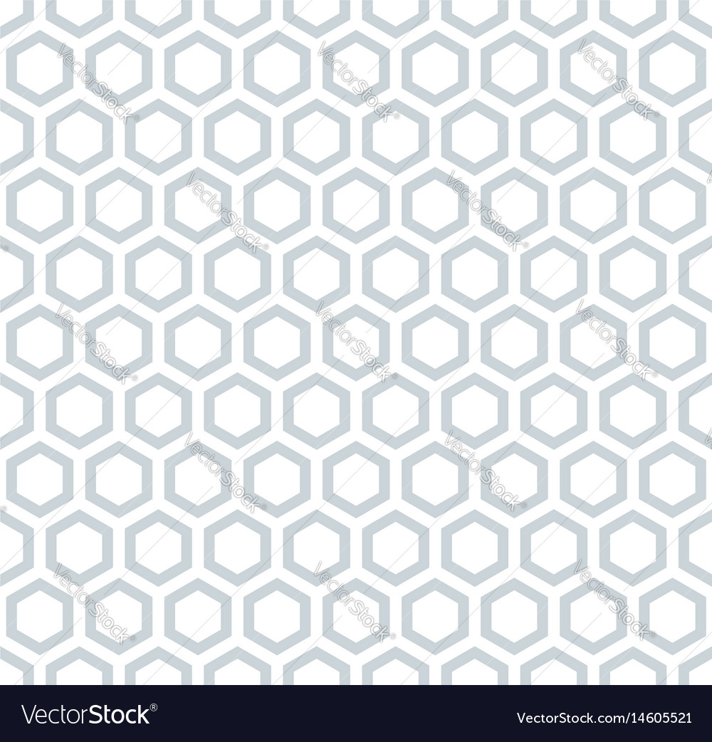 Seamless hexagons honeycomb pattern Royalty Free Vector
