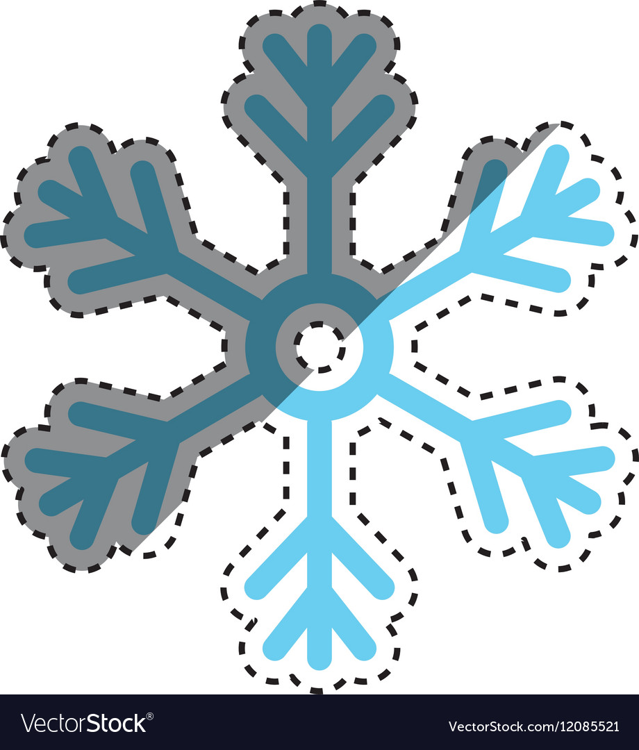 Snowflake winter snow Royalty Free Vector Image