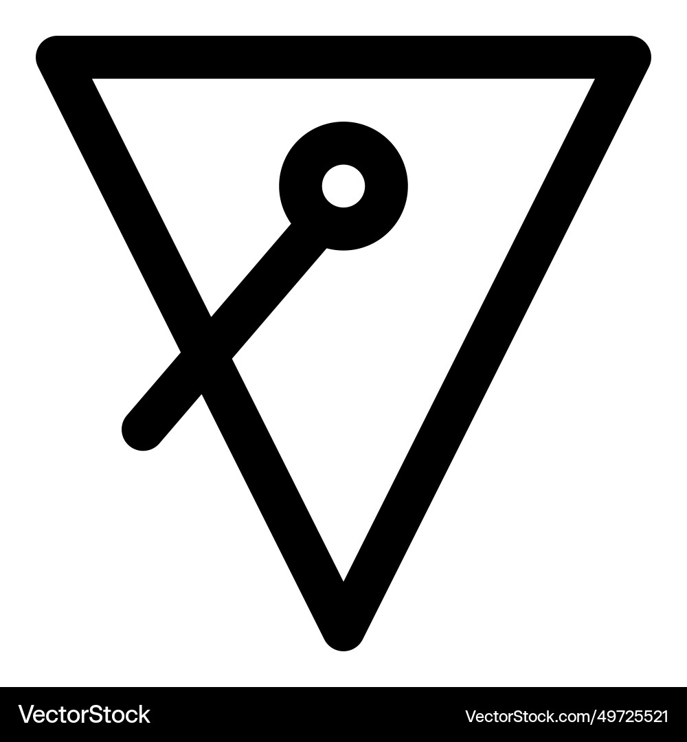 Triangle bucket for carrying and pouring liquids Vector Image