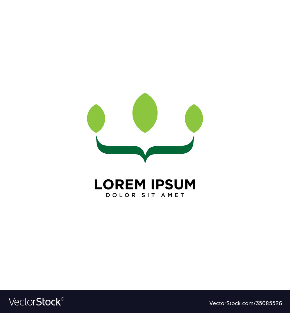 Code leaf design nature simple Royalty Free Vector Image