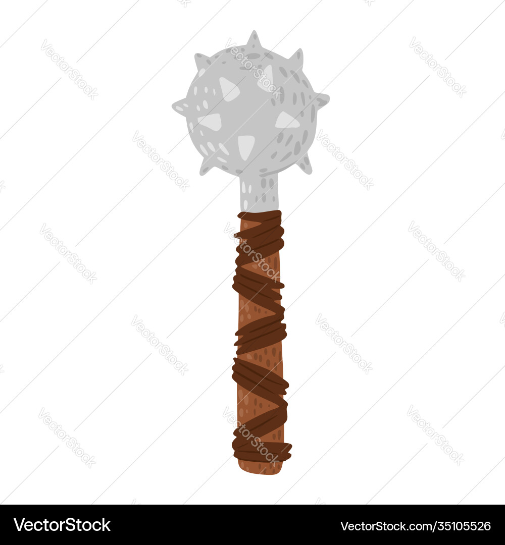 Flail isolated on white background cartoon cute Vector Image