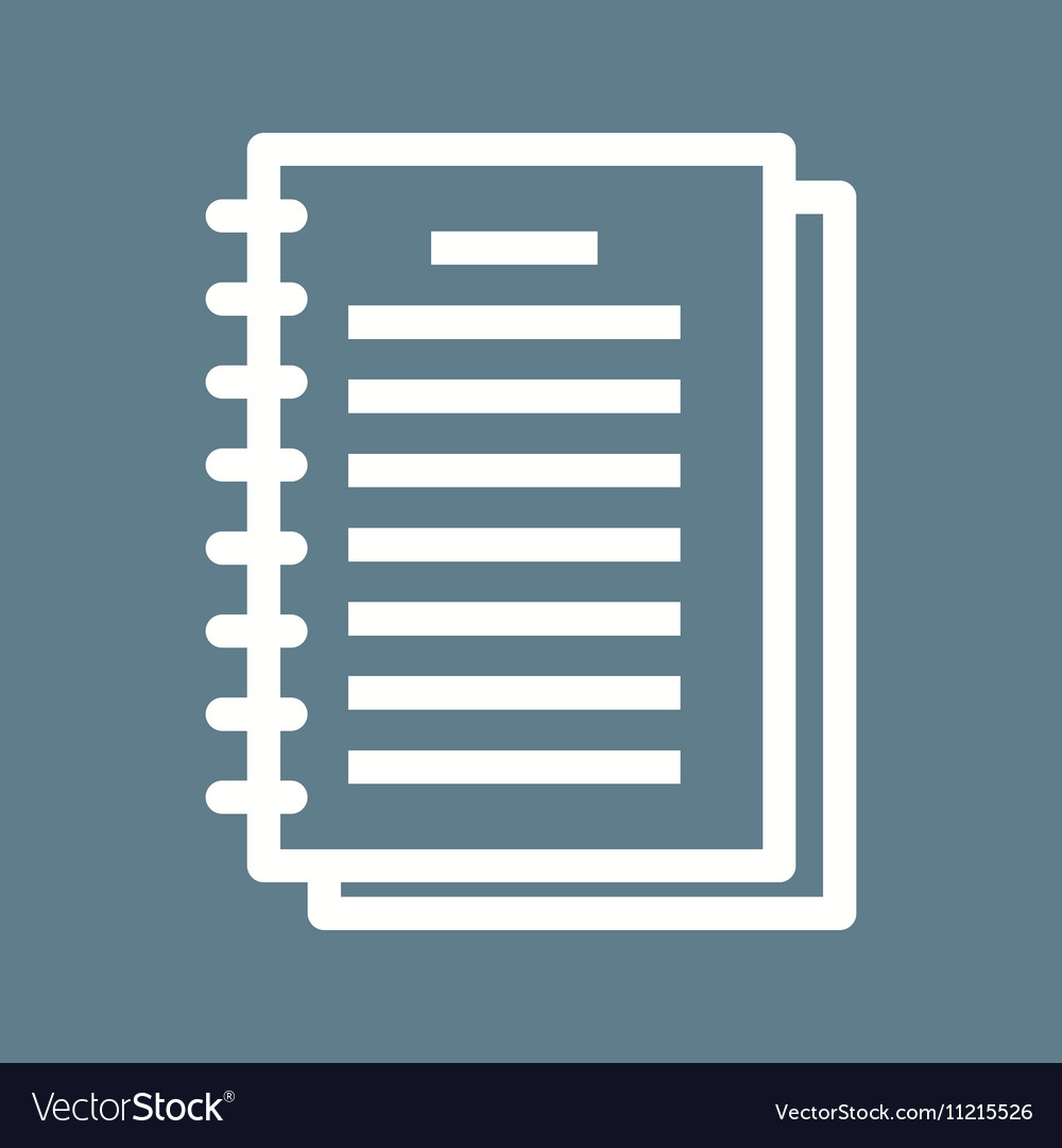 Notepad Royalty Free Vector Image - VectorStock