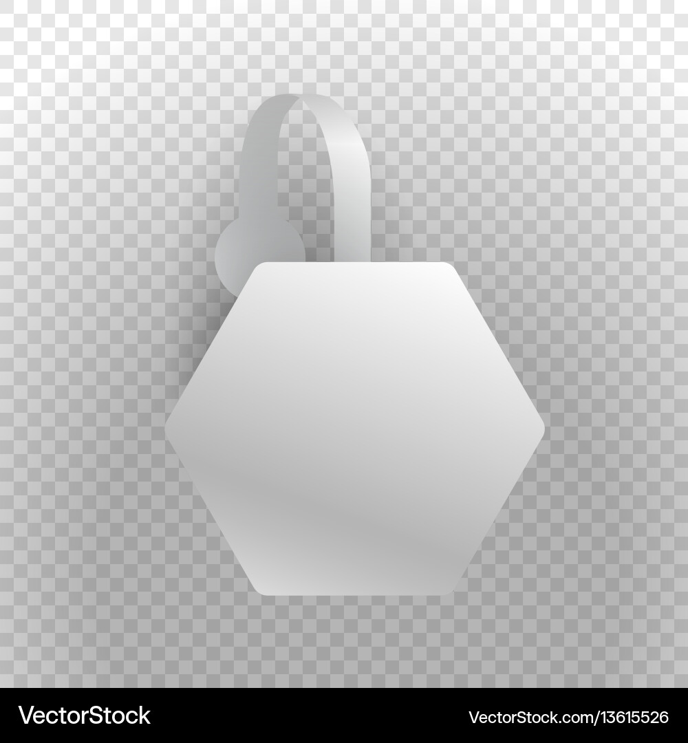 Shelf wobbler discount label isolated Royalty Free Vector