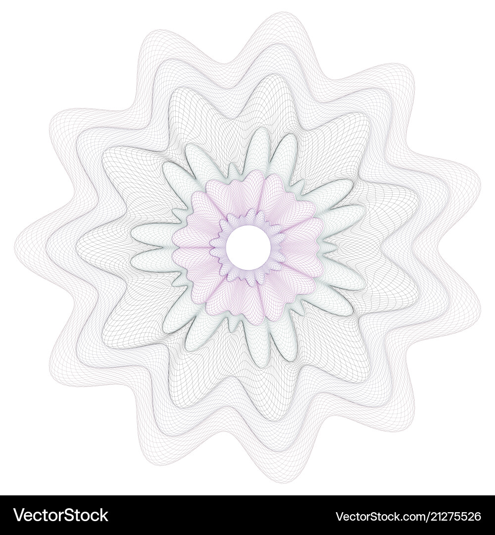 Watermark guilloche design for background certifi Vector Image