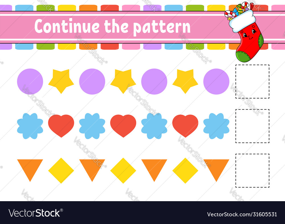 Continue pattern education developing Royalty Free Vector