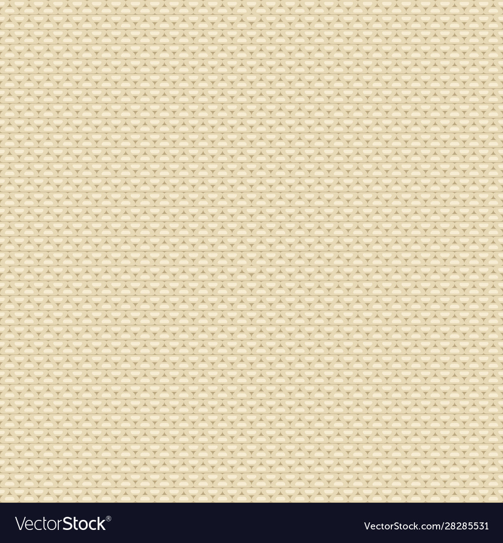 Knitted beige pattern Royalty Free Vector Image