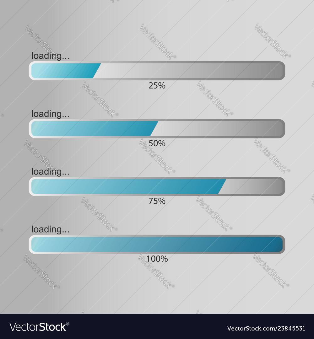 Loading bar Royalty Free Vector Image - VectorStock