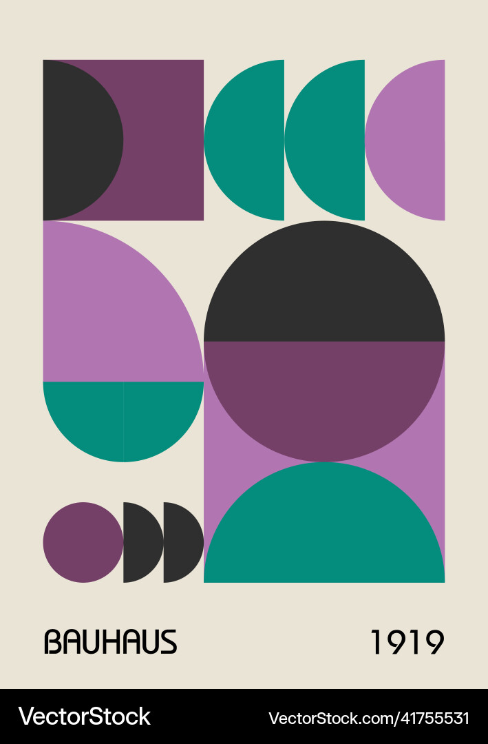 Minimal vintage 20s geometric design posters wall Vector Image
