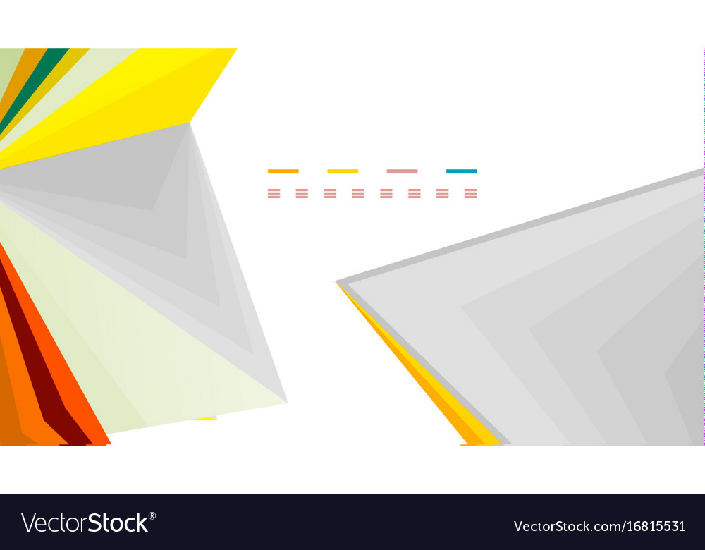 Modern triangle presentation template Royalty Free Vector