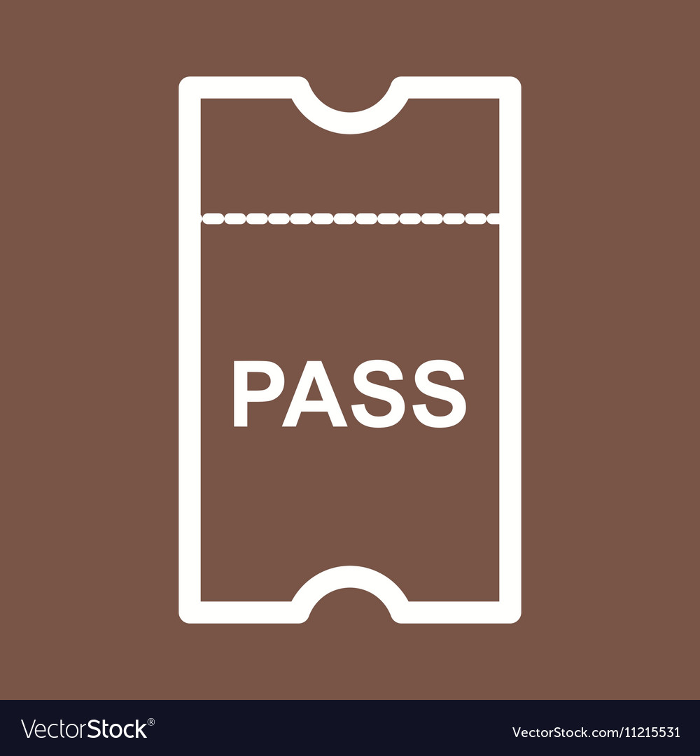 Passes Royalty Free Vector Image - VectorStock
