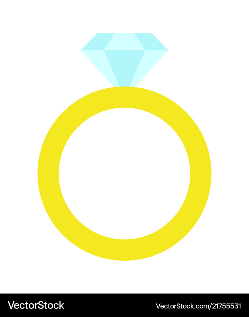 Princess party golden ring Royalty Free Vector Image