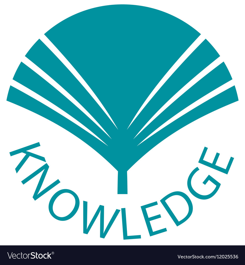 Logo knowledge Royalty Free Vector Image - VectorStock