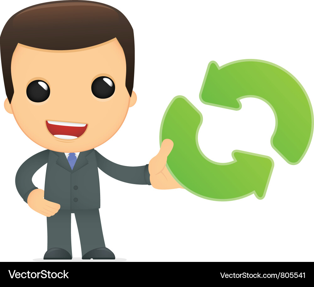 Funny cartoon boss Royalty Free Vector Image - VectorStock