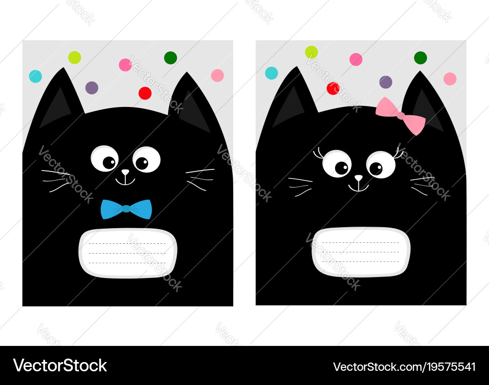 Notebook cover composition book template black Vector Image