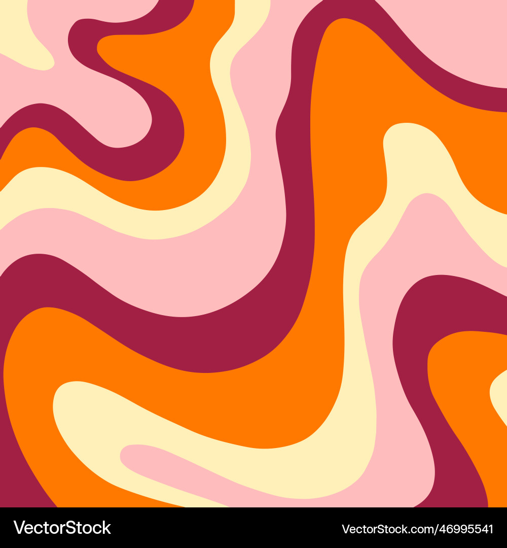 Retro swirls - pink orange red Royalty Free Vector Image
