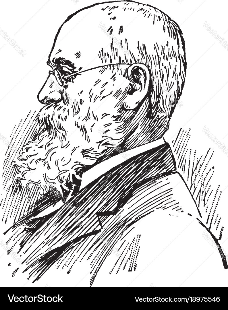Charles anderson dana vintage Royalty Free Vector Image