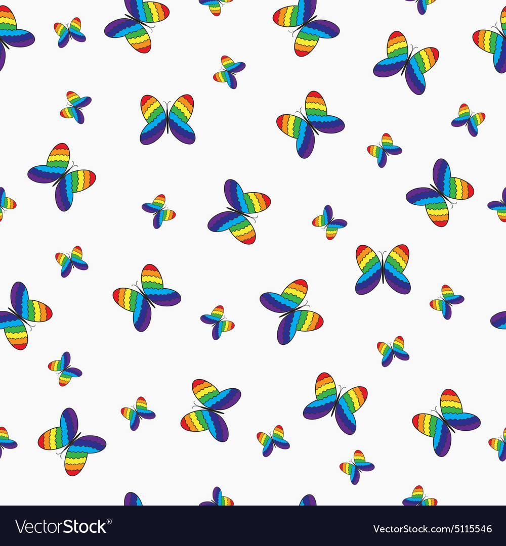 Cute pattern butterflies Royalty Free Vector Image