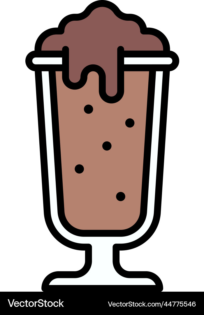 Frappe icon coffee shop related Royalty Free Vector Image