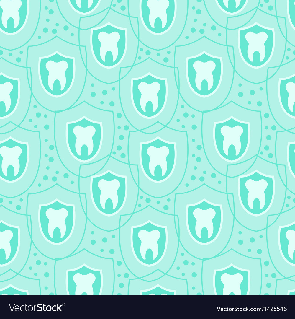 Healthy teeth seamless pattern background Vector Image