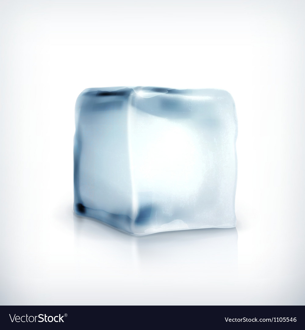 Ice cube Royalty Free Vector Image - VectorStock