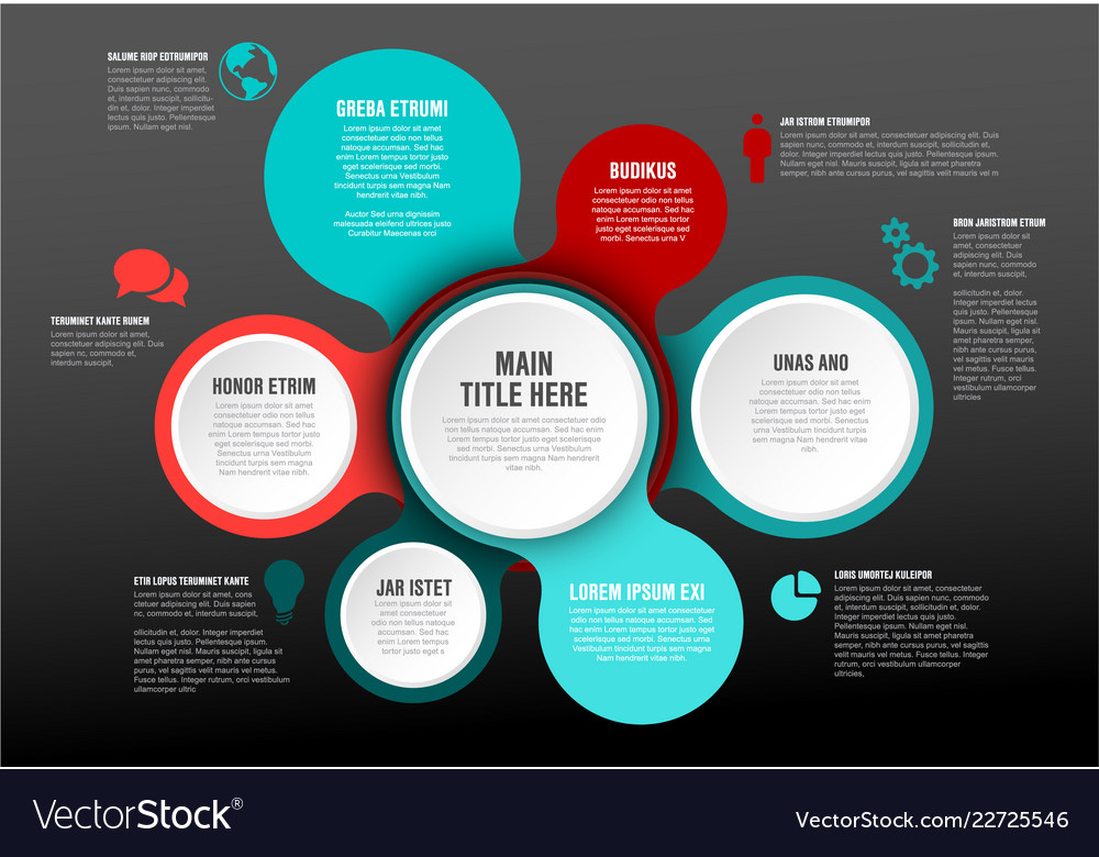 Infographic report template Royalty Free Vector Image