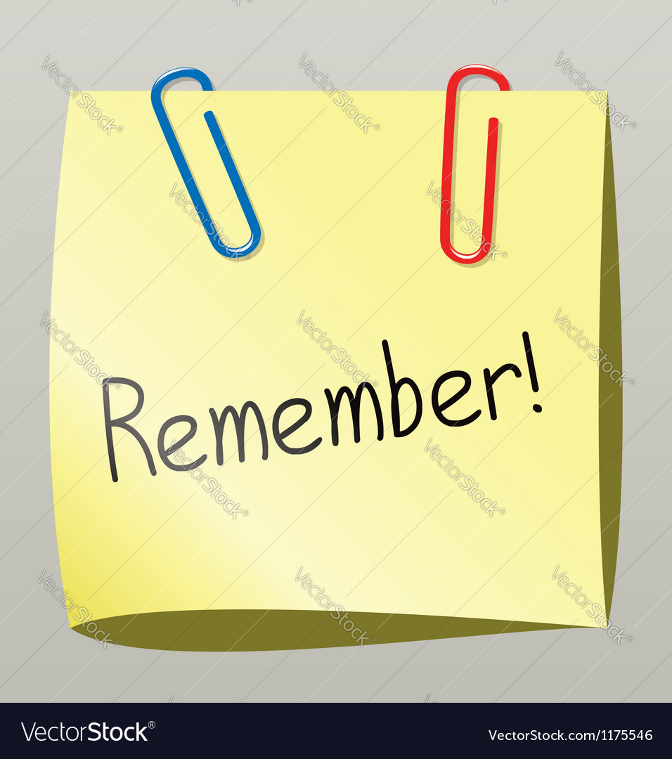 Paper note Royalty Free Vector Image - VectorStock