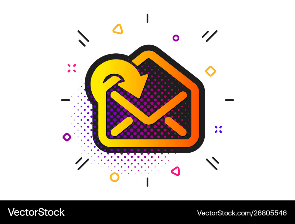 Receive mail download icon incoming messages Vector Image