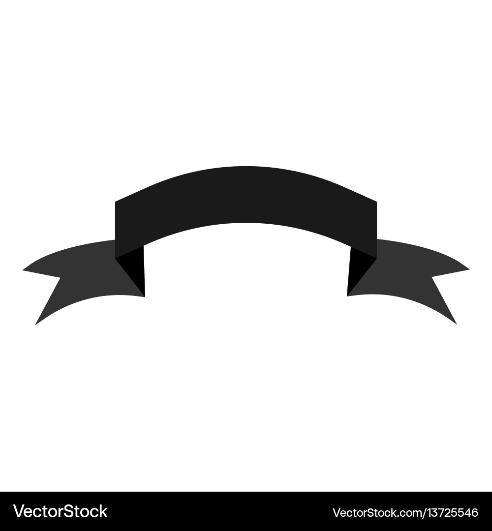 Ribbon gray sign 1403 Royalty Free Vector Image