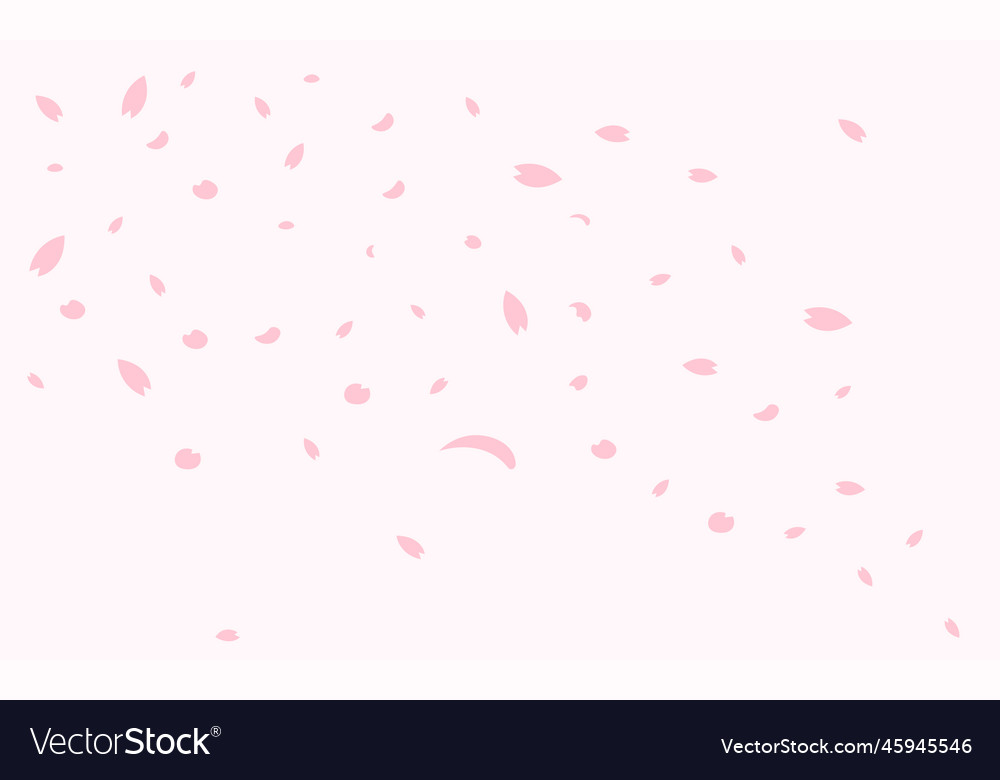 Sakura petals falling down Royalty Free Vector Image