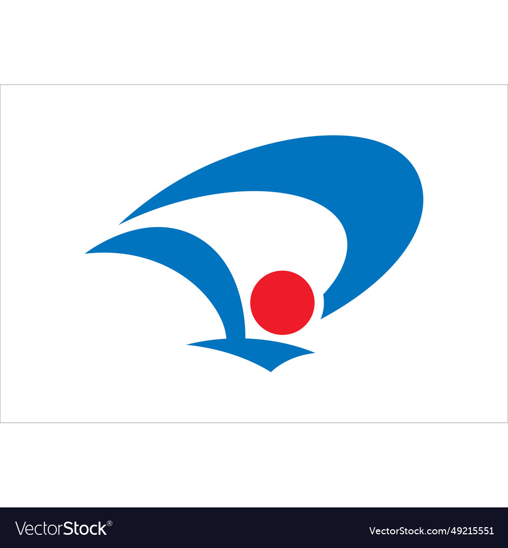 Daisen flag Royalty Free Vector Image - VectorStock