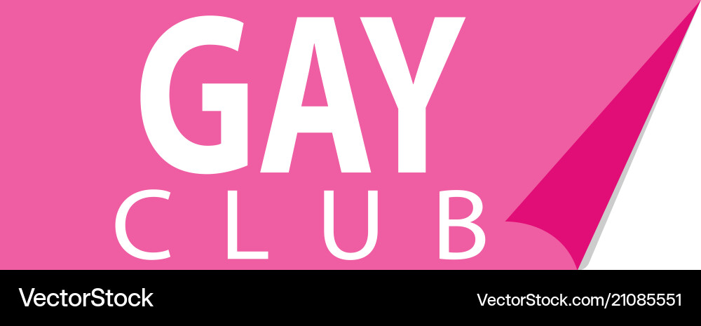 Gay club label Royalty Free Vector Image - VectorStock