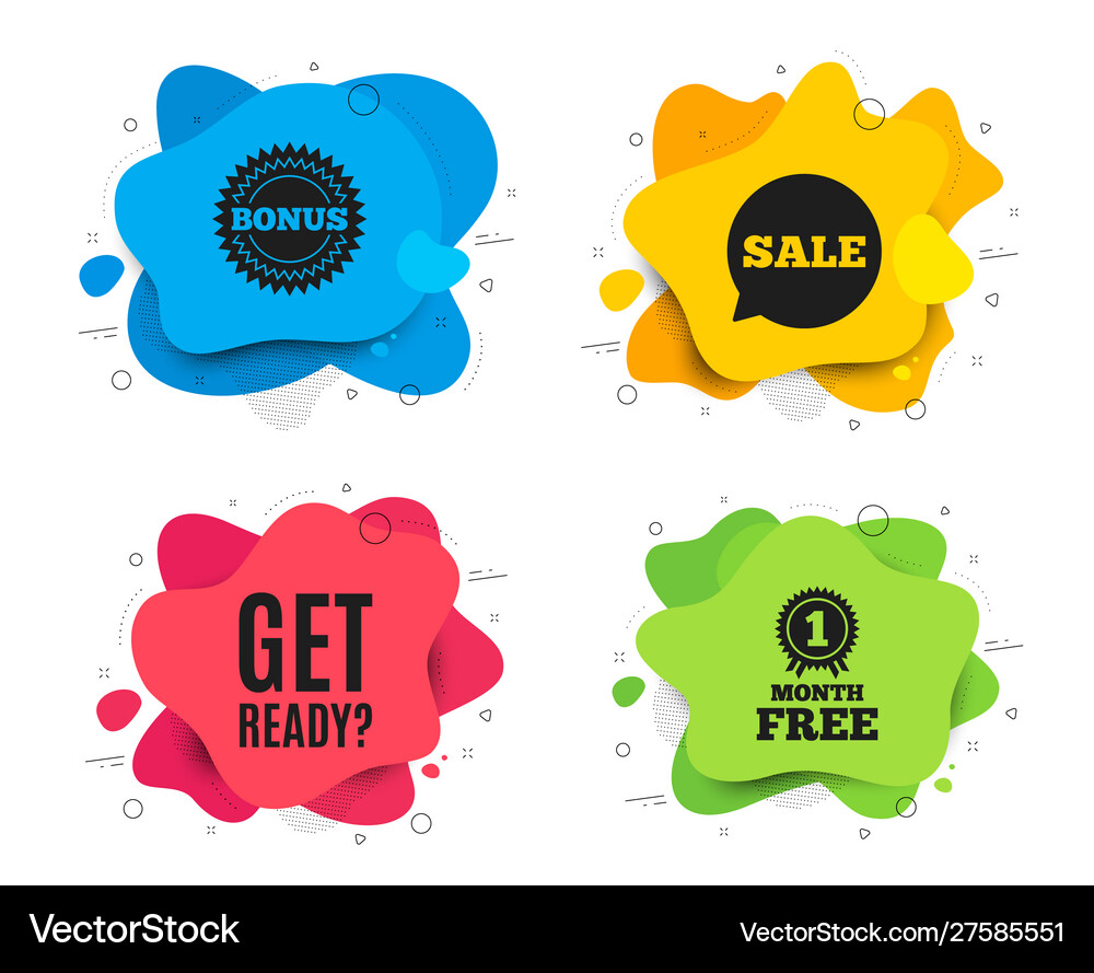 Get ready symbol special offer sign Royalty Free Vector