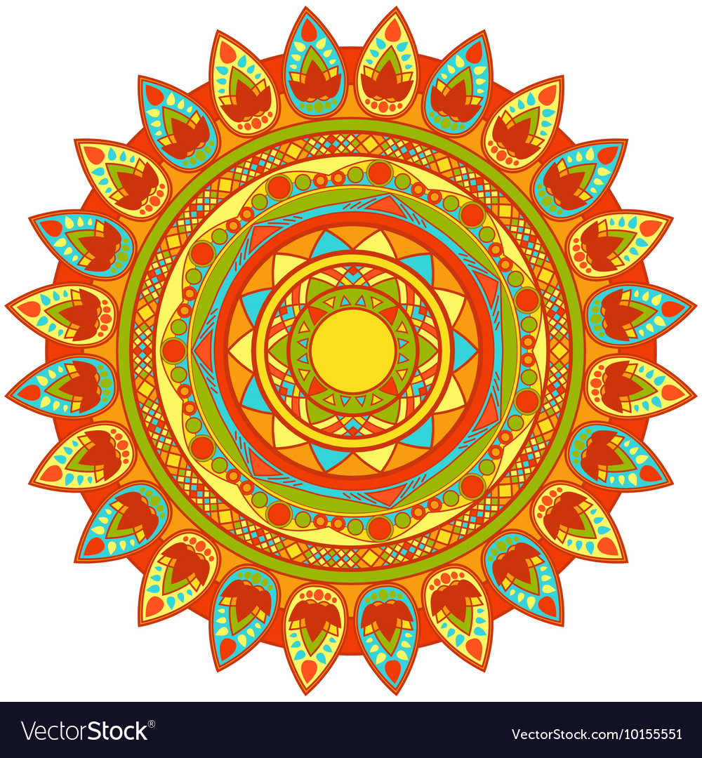 Mandala design element Royalty Free Vector Image