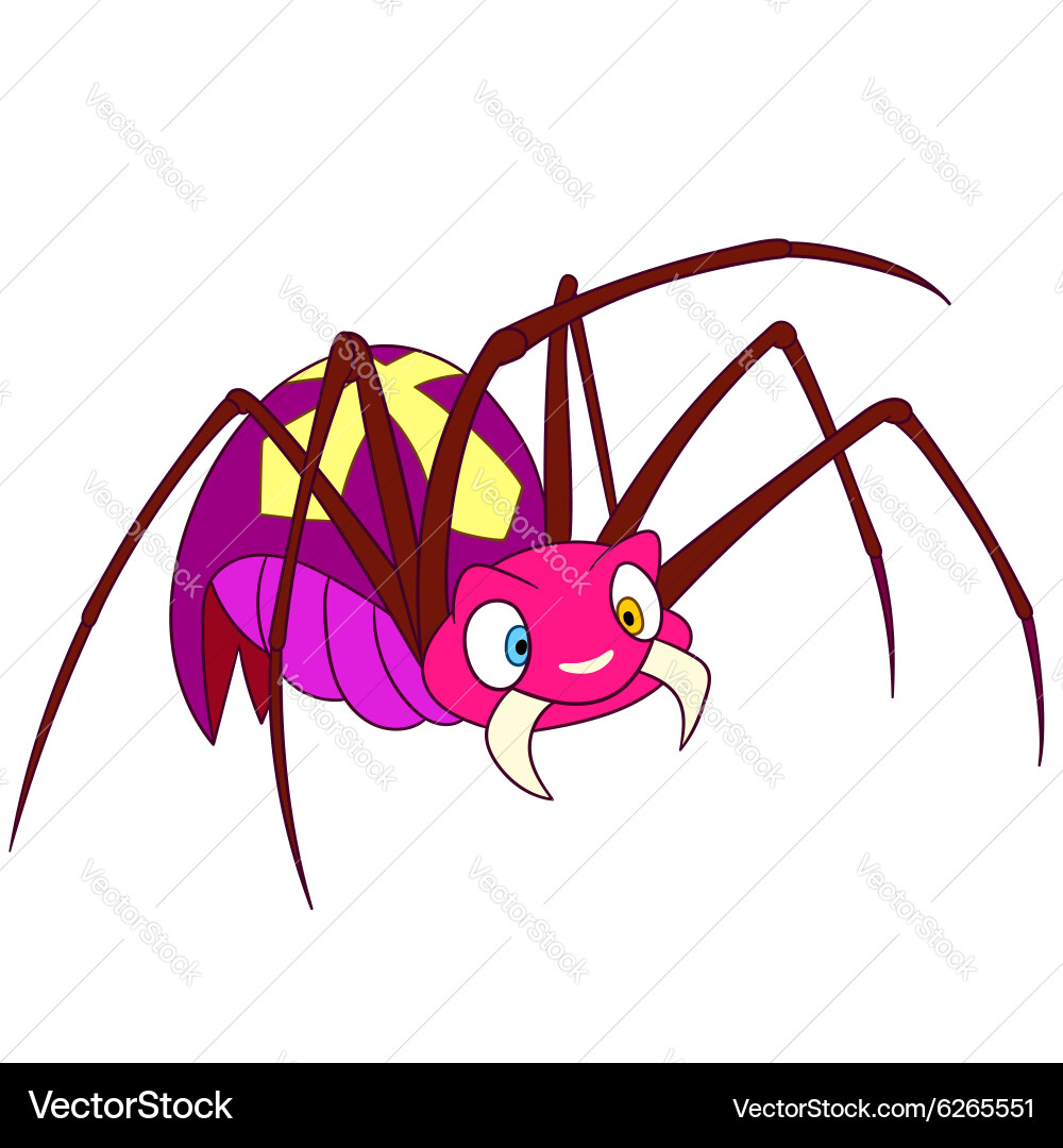 Spooky Spider Illustration Royalty Free Vector Image