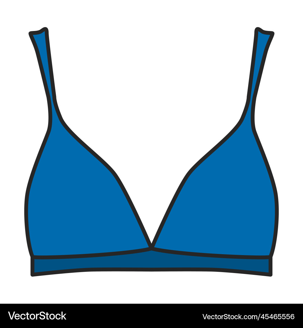 Bra iconcolor logo isolated on white Royalty Free Vector
