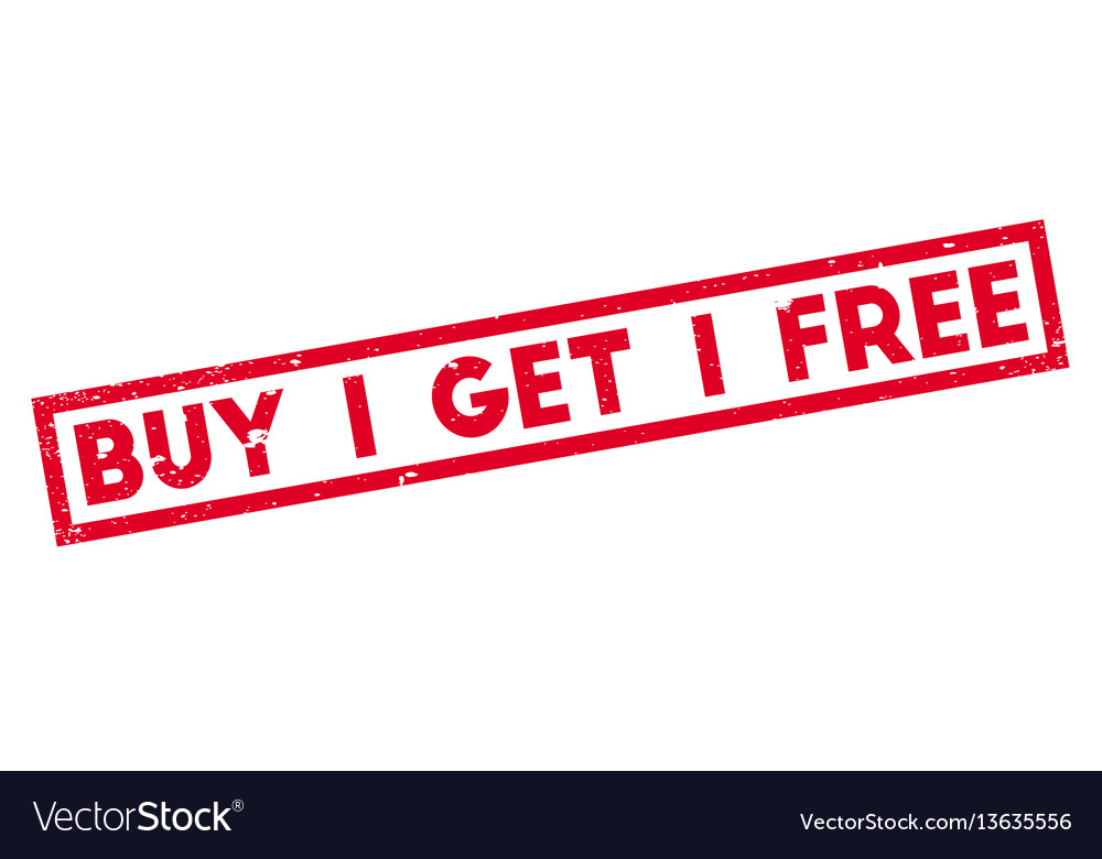 Buy 1 get 1 free rubber stamp Royalty Free Vector Image Buy 1 get 1 free rubber stamp Royalty Free Vector Image