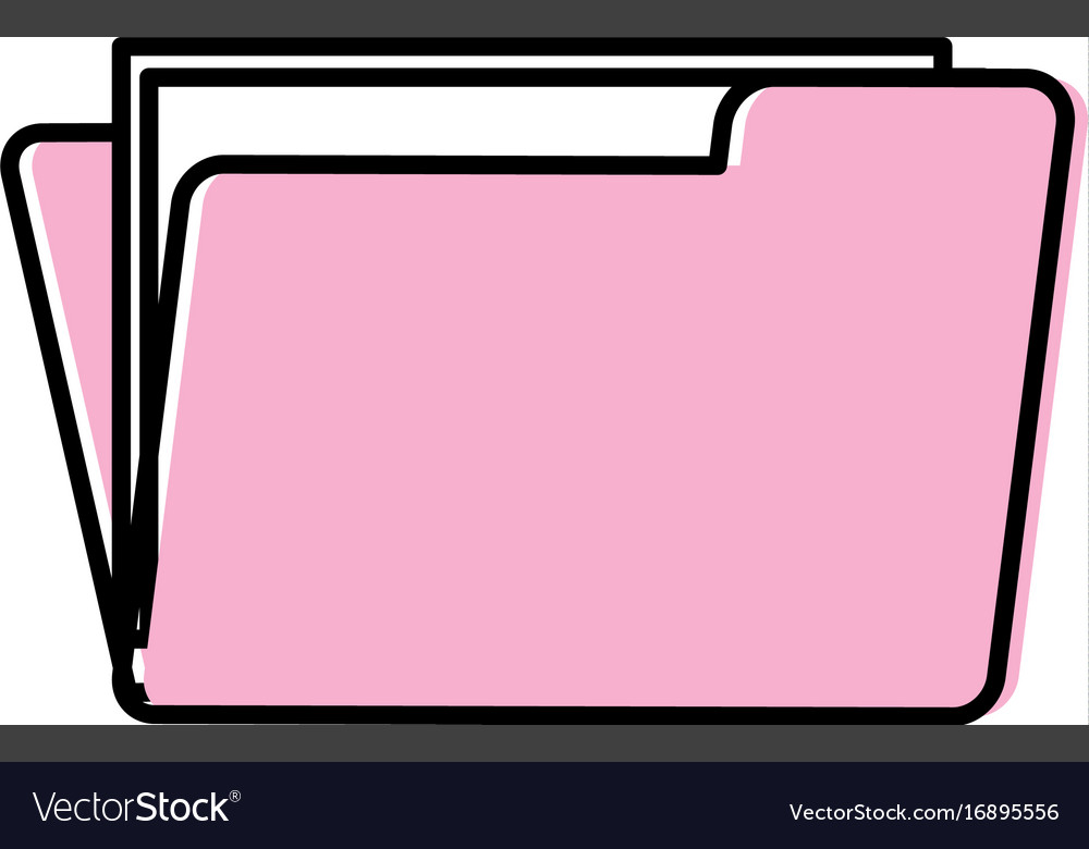 Folder file with important business documents Vector Image