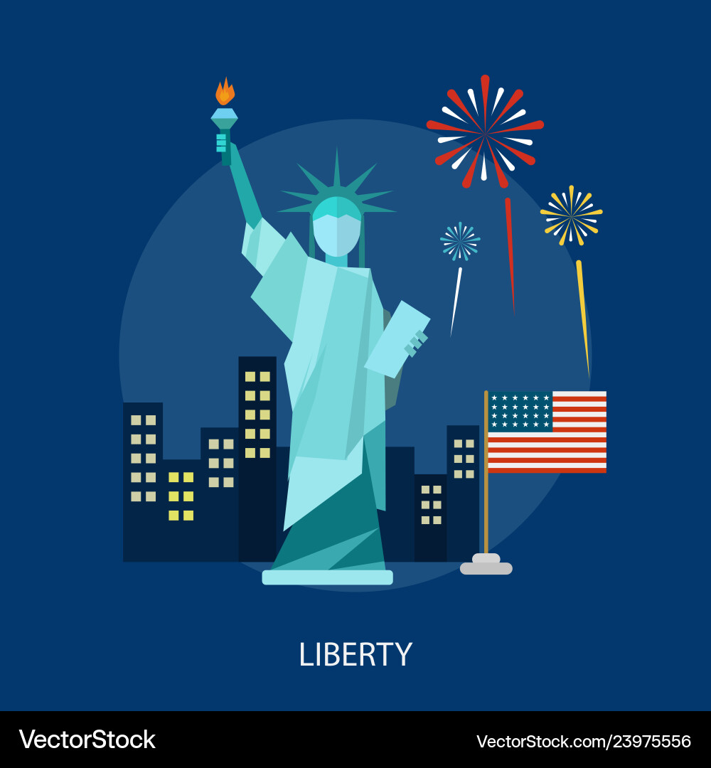 Liberty conceptual design Royalty Free Vector Image