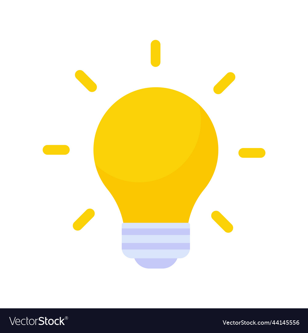 Light bulb icon bulb ideas and creativity Vector Image