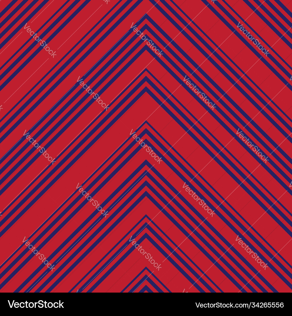 Red and blue chevron diagonal stripes seamless Vector Image