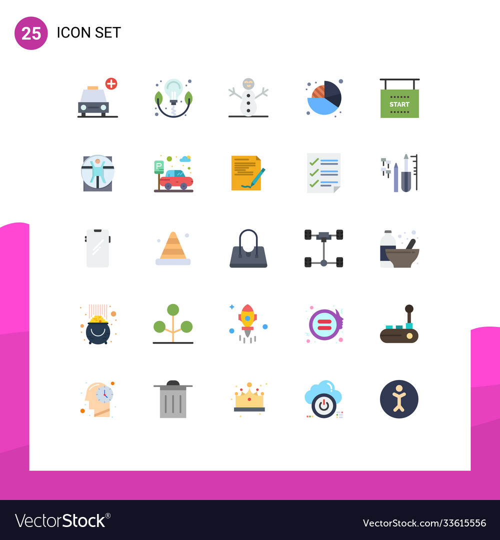 Stock icon pack 25 line signs and symbols Vector Image
