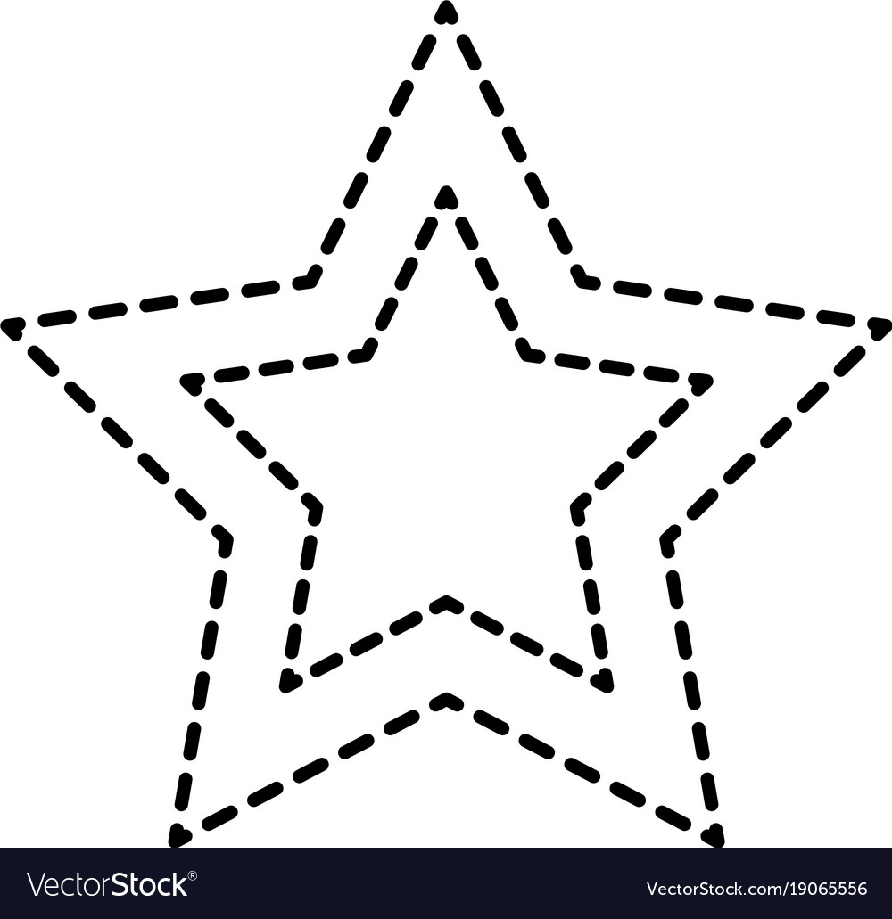 Video game star element interface Royalty Free Vector Image